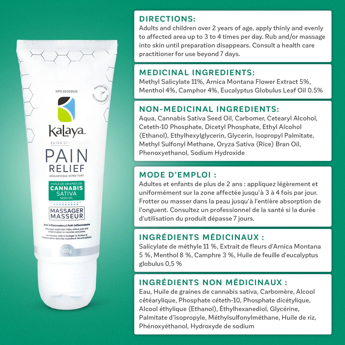 KaLaya Spring Sale Pain Relief and Skin Care Bundle