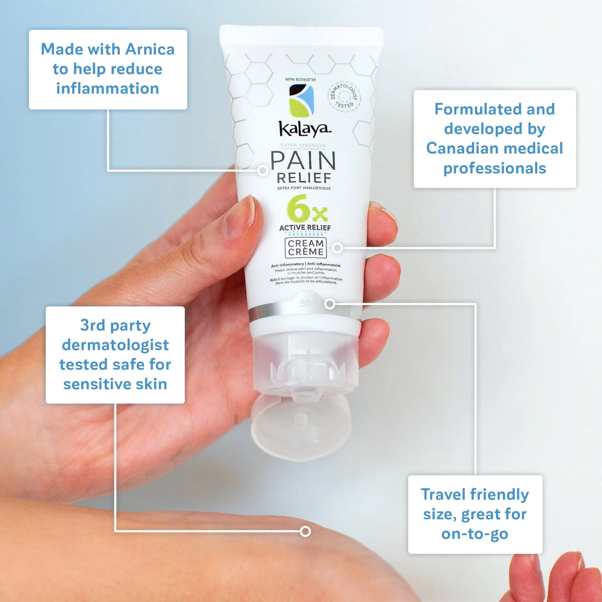 KaLaya 6x Extra Strength Pain Relief Cream - Travel Size | KaLaya