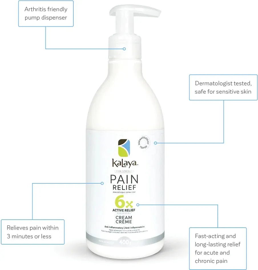 6x Extra Strength Pain Relief Cream 400g – KaLaya